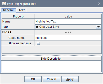 FlexDoc.XYZ - Usage of CSS in generated HTML
