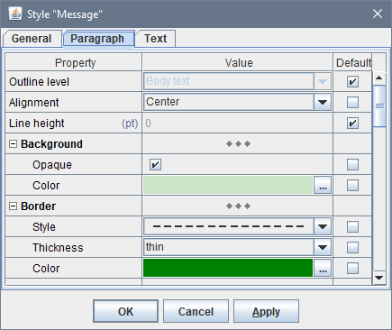 FlexDoc.XYZ - Usage of CSS in generated HTML