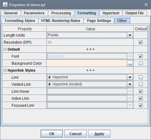 FlexDoc.XYZ - Usage of CSS in generated HTML